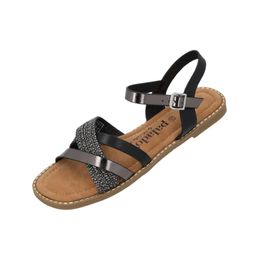 Palado Riemchensandalen in black pewter combi | Gr.: 42