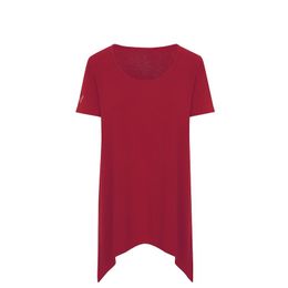 TRIGEMA T-Shirt &raquo;Long-Shirt mit edlen Strass-Steinen&laquo; 1 Stk. rubin XL XL Elastischer Single-Jersey aus Viskose
