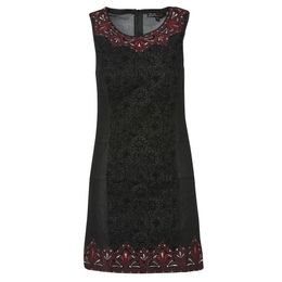 KOROSHI Kleid Damen Gr&ouml;&szlig;e 42 rot / schwarz / wei&szlig; Winterkleid