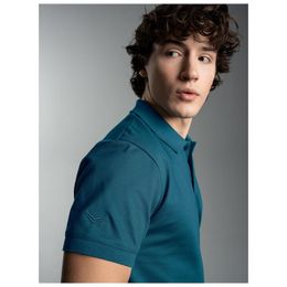 TRIGEMA Poloshirt »Slim Fit Poloshirt aus DELUXE-Piqué«, 1 Stk. petrol M M DELUXE-Piqué-Qualität