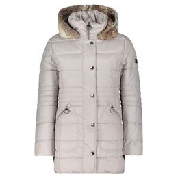 Betty Barclay Outdoorjacke mit abnehmbarer Kapuze in Silver Cloud | Gr.: 36