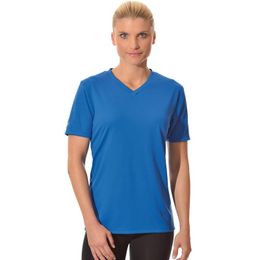 TRIGEMA T-Shirt »V-Shirt COOLMAX « 1 Stk. electric-blue M M Reflektierende TRIGEMA-Schwinge auf der Brust
