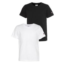 Champion T-Shirt »für Mädchen«, 2 Stk. für Kinder weiß/schwarz S (128/134) S (128/134) 2er-Pack T-Shirt von Champion
