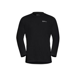 Jack Wolfskin Langarmshirt in Schwarz | Gr.: XXL