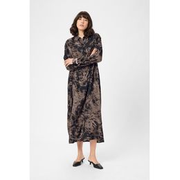 Kaffe Kleid KAjamie Loose fit in Brown Graphic Print | Gr.: 44