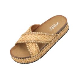 Palado Plateau-Sandaletten in Beige | Gr.: 42