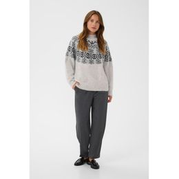 Kaffe Strickpullover KAnicole Regular fit in Light Grey M. W. Dark Grey M. | Gr.: M
