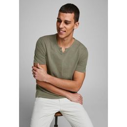 Jack & Jones JACK & JONES T-Shirt »SPLIT NECK TEE« dusky green M M Kurzarm-Design, ideal für warme Tage und vielseitige Kombinationen