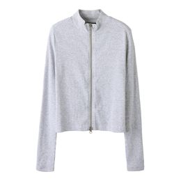 name it Strickjacke in Light Grey Melange | Gr.: 170/176