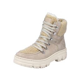 Rieker Schn&uuml;rstiefel in Beige | Gr.: 37