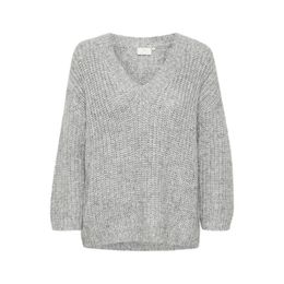 Kaffe Pullover Damen Gr&ouml;&szlig;e XL grau / silber