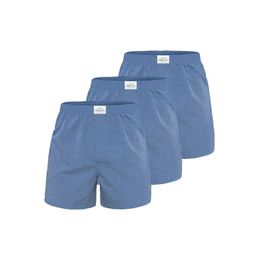 Lakeford & Sons Lakeford & Sons Boxer American Boxershorts Herren 3-Pack in klassischen Designs in hellblau | Gr.: S