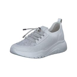 Gabor Fashion Schn&uuml;rschuhe in weiss (Glitter) | Gr.: 39