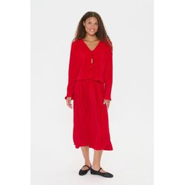 Saint Tropez Strickjacke ZuniSZ Gerade Passform in Chinese Red | Gr.: XXL
