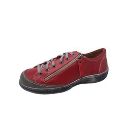 sportlicher Schn&uuml;rer Double You in Rot | Gr.: 40