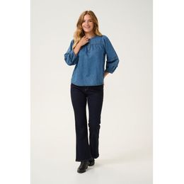 Culture Langarm-Bluse CUlivie Regular fit in Dark Blue Wash | Gr.: L