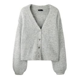 name it Strickjacke in Light Grey Melange | Gr.: 158/164