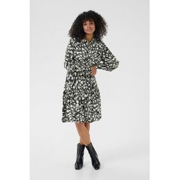 Kaffe Kleid KAjamie Loose fit in Black/Turtledove Graphic | Gr.: 42