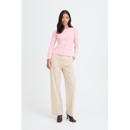 b. young BMMNORMA RIB CARDIGAN KNIT JUMPER in Parfait Pink | Gr.: S
