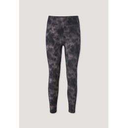 hessnatur Leggings in schwarzbeere | Gr.: L