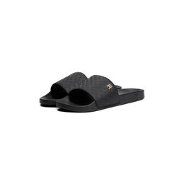 Tommy Hilfiger Pantolette &raquo;TH MONOGRAM POOLSIDE&laquo;, Bequemschuh, Sommerschuh, Schlupfschuh mit TH-Schmuckelement schwarz 37 37 Sommerliche Pantolette...