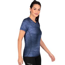 TRIGEMA T-Shirt &raquo;COOLMAX Sportshirt mit modischem Druck&laquo; 1 Stk. electric-blue XL XL V-Ausschnitt