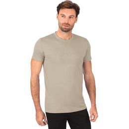 TRIGEMA T-Shirt »Slim Fit T-Shirt aus DELUXE Baumwolle« 1 Stk. sand M M DELUXE-Single-Jersey