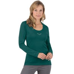 TRIGEMA Longsleeve &raquo;Langarmshirt mit Kristallsteinen&laquo; 1 Stk. efeu XL XL Elastischer Feinripp