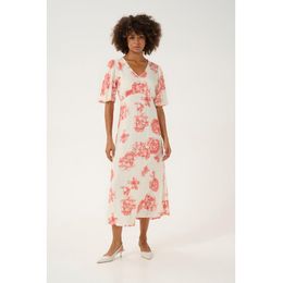 Culture Kleid CUalexa Feminine in Offwhite/Red Flower | Gr.: S