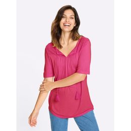 Sieh an! Kurzarm-Shirt in fuchsia | Gr.: 42