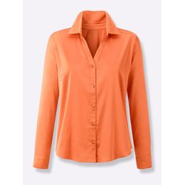 CR&Eacute;ATION L creation L Satin-Bluse in papaya | Gr.: 46