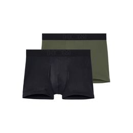 HOM Retro Short / Pant Supersoft in Schwarz / gr&uuml;n | Gr.: XXL