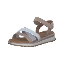 Gabor Comfort Keilsandaletten in newrose/silb/weiss | Gr.: 39,5