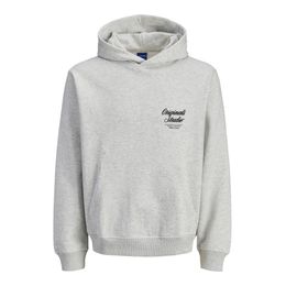 Jack & Jones Plus JACK & JONES PLUS Kapuzenpullover in White Melange | Gr.: 6XL