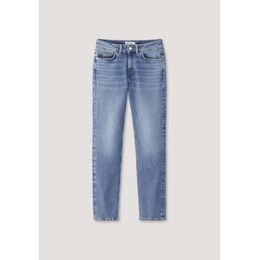 hessnatur Jeans MARIE Mid Rise Straight in medium blue | Gr.: W33/L32