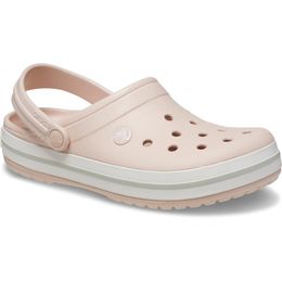 Crocs Clog &raquo;Crocband Clog&laquo;, Sommerschuh, Schlappen, Hausschuh mit zweifarbiger Laufsohle quartz 42 42 Klassischer Clog mit schwenkbarem Fersenriemen