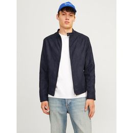 Jack & Jones Jack & Jones Herren Lederimitatjacke &raquo;JJEDYLAN CLEAN JACKET NOOS&laquo; ohne Kapuze mit Bandkargen schwarz S
