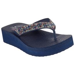 Skechers Damen Zehentrenner &raquo;VINYASA-WILD DAISIES&laquo; mit Yoga Foam blau 35