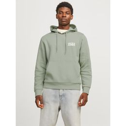 Jack & Jones JACK & JONES Kapuzensweatshirt &raquo;JJECORP LOGO SWEAT HOOD NOOS&laquo;, mit Logo Print Iceberg Green Detail:Small Print S S Herren-Sweatshirt von Jack & Jones