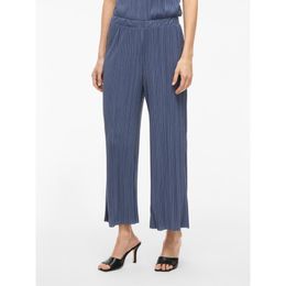 Vila Damen Schlupfhose &raquo;VIPLISA HW CULOTTE PANTS - NOOS&laquo; Sommerhose, plissierte Optik blau L (40), N-Gr