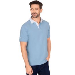 TRIGEMA Poloshirt »Business-Poloshirt«, 1 Stk. iceblue-melange S S Piqué Qualität
