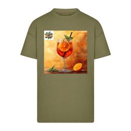 2Y STUDIOS T-Shirt »Dolce Vita Aperol Spritz Tee«, 1 Stk. olive XXL XXL Regular-fit mit regulärer Länge für lässiges Layering und entspannte...