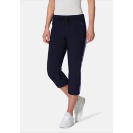 STOOKER WOMEN Damen STOOKER WOMEN Sporthose &raquo;Sport Bermuda Stripe 7/8 Sporthose&laquo; Regular Fit Sport Synthetik f&uuml;r Damen blau 40/42