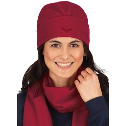 TRIGEMA Fleecem&uuml;tze &raquo;Fleecem&uuml;tze&laquo; 1 Stk. rubin 2 2 Fleece-Qualit&auml;t, innen und au&szlig;en angeraut
