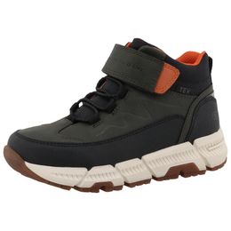Tom Tailor Klettboot, Keilabsatz, High-Top-Sneaker, Herbstboots, Reflektor an der Ferse khaki-schwarz 32 32 Robuster Klettschuh mit Gummiband und...