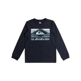 Quiksilver Langarmshirt &raquo;Qs Rainbow&laquo; Navy Blazer 12(148-156cm) 12(148-156cm) Stoff: Baumwoll-Jersey-Stoff [160 g/m2]