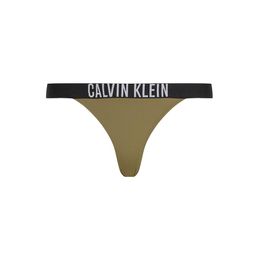 Calvin Klein Swimwear Bikinihose Damen Gr&ouml;&szlig;e L oliv / schwarz / wei&szlig;