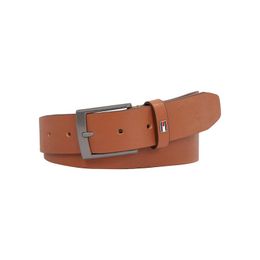 Tommy Hilfiger Ledergürtel »Adan New Leather 3, 5cm breit« mit Logoprägung Tan