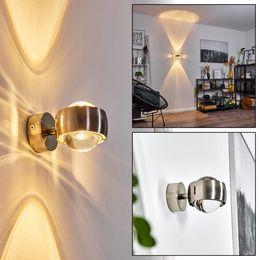 hofstein Sapri Wandleuchte Nickel-Matt, 1-flammig