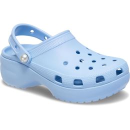 Crocs Clog »Classic Platform Pearl Clog«, Plateaschuh, Sandale mit Zierperlen hellblau 36 36 Eleganter Clog in bewährter Qualität
